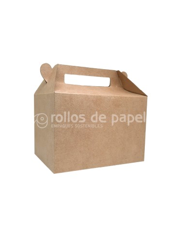 Lonchera de Cartón Biodegradable Lynner - 19 x 13 x 14.5cm